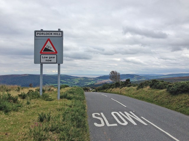 Porlock Hill - 25% version - Cycling uphill